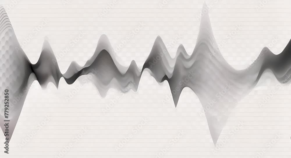 Video Stock White audio waveform spectrum animation. Alpha channel ...