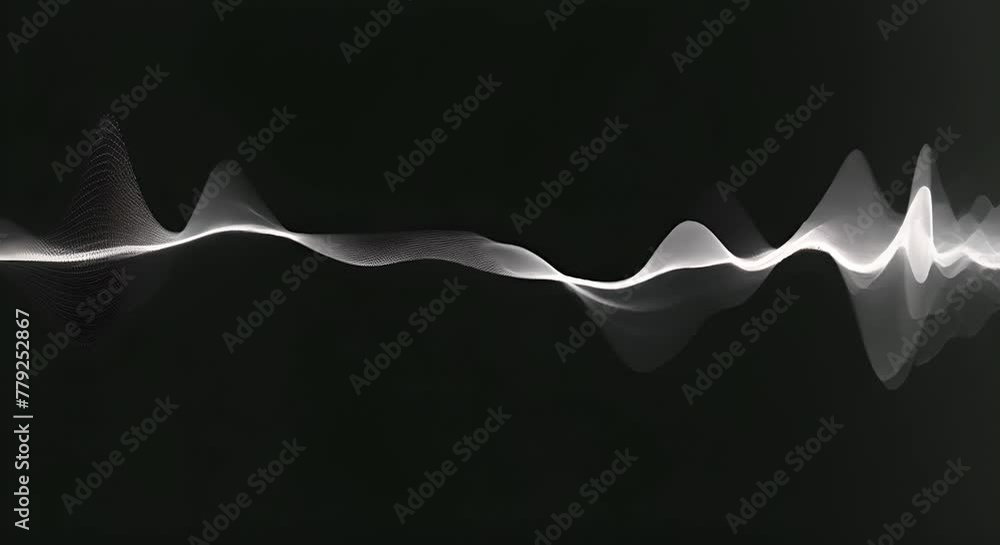 White audio waveform spectrum animation. Alpha channel, spectrum audio ... White audio waveform spectrum animation. Alpha channel, spectrum audio ...