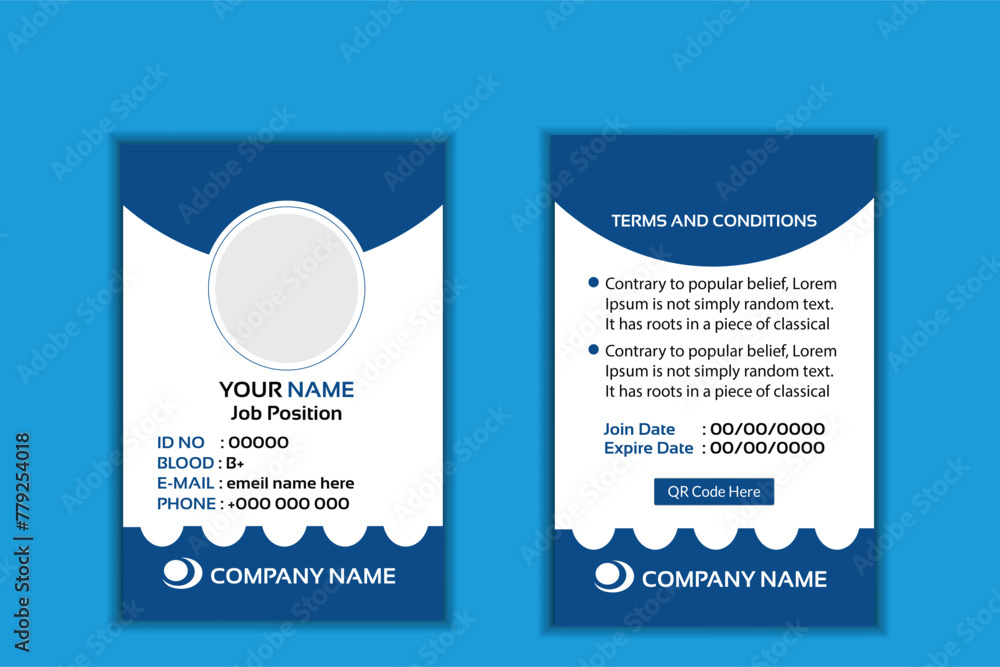 Business man Id card, student id card, police id card, officer id card ...