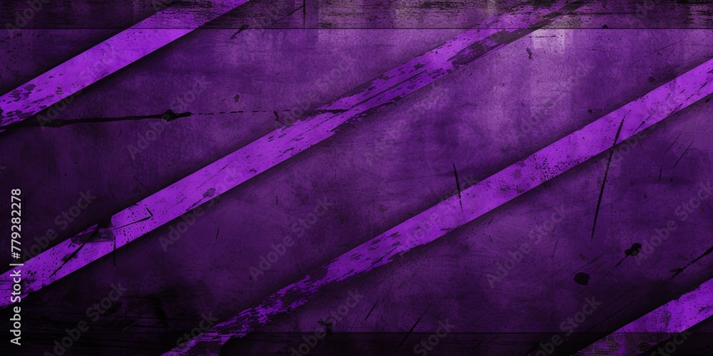 Violet black grunge diagonal stripes industrial background warning ...