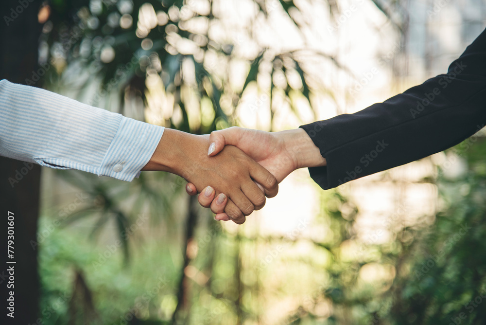 Banner Trust honesty business customer handshake together promise ...