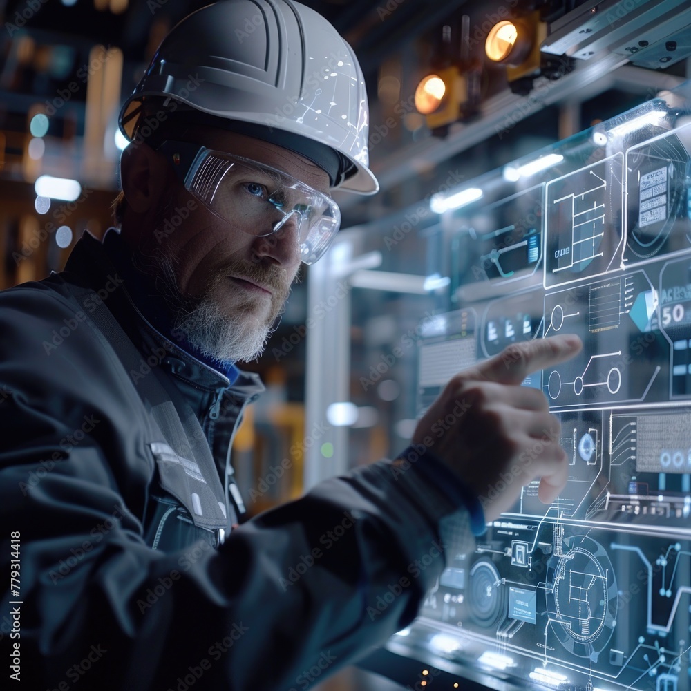 Engineers of the future, hologram projection displays tablets ...