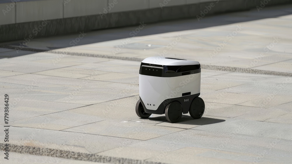 Mobile robot delivering orders. Embrace the era of automation with the ...