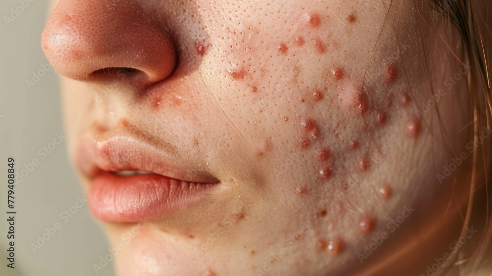 Acne a common skin condition that happens when hair follicles under the ...
