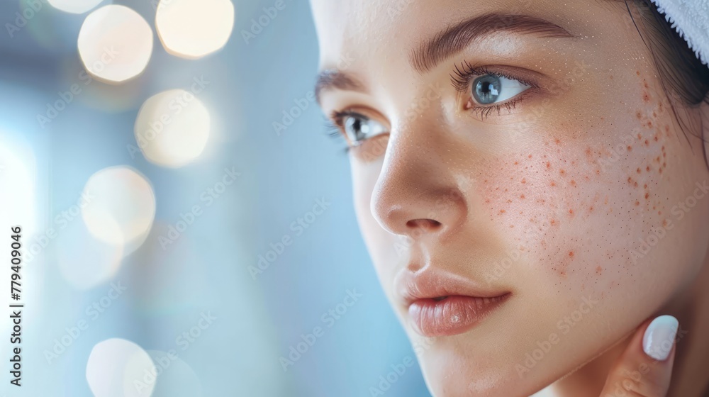 Acne a common skin condition that happens when hair follicles under the ...