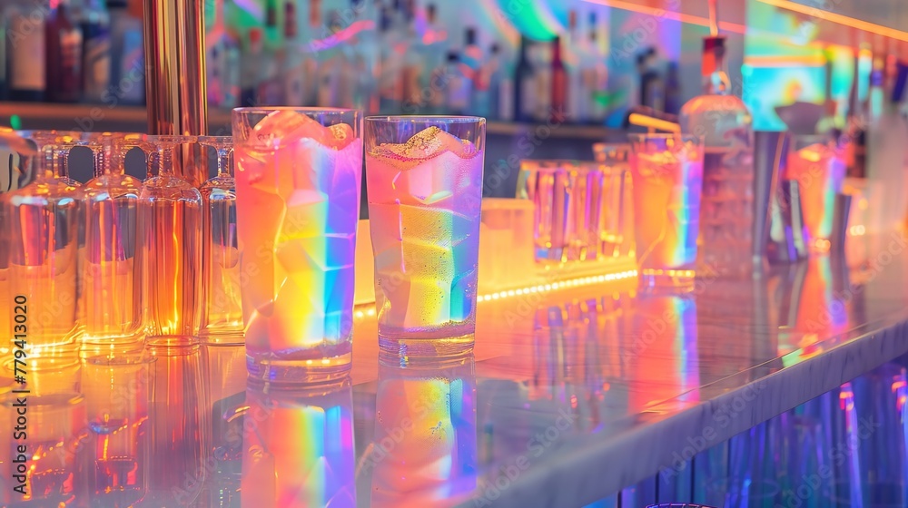 bar hologram drink futuristic technology virtual cocktail innovation ...