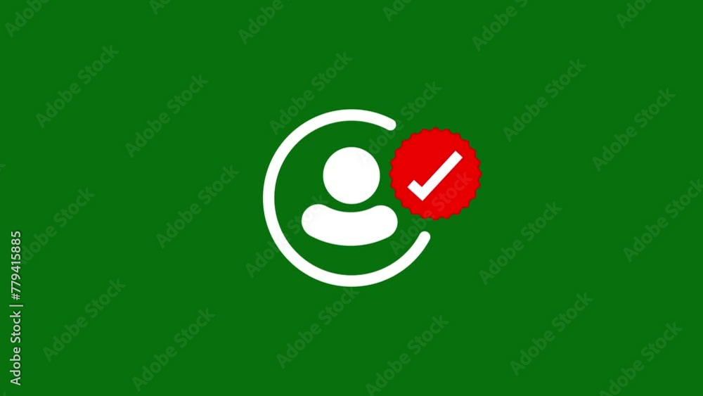 profile verify account icon. profile, user icon with checkmark symbol ...