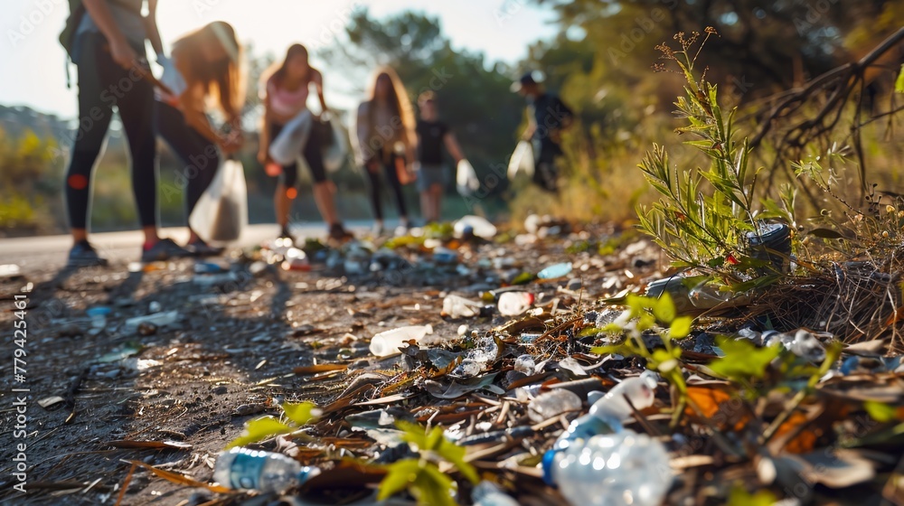 Environmental Activists: Responsible Garbage Cleanup and Eco-Friendly ...