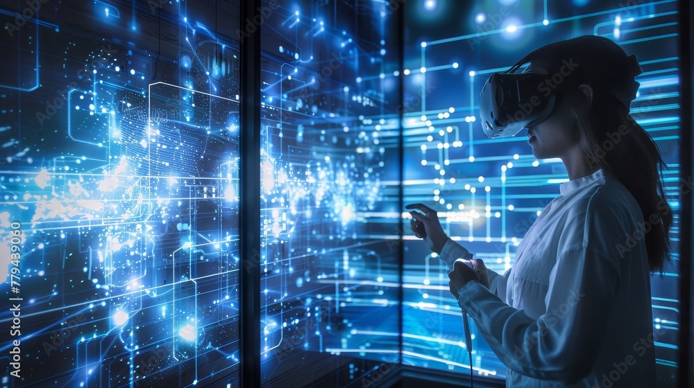 Utilize digital backgrounds to enhance virtual reali AI generated ...