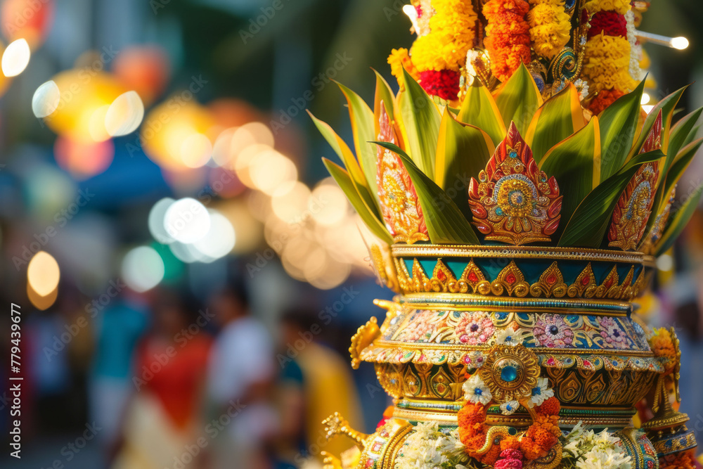 The intricate designs of the Vel, a symbol of Lord Murugan, carried by ...