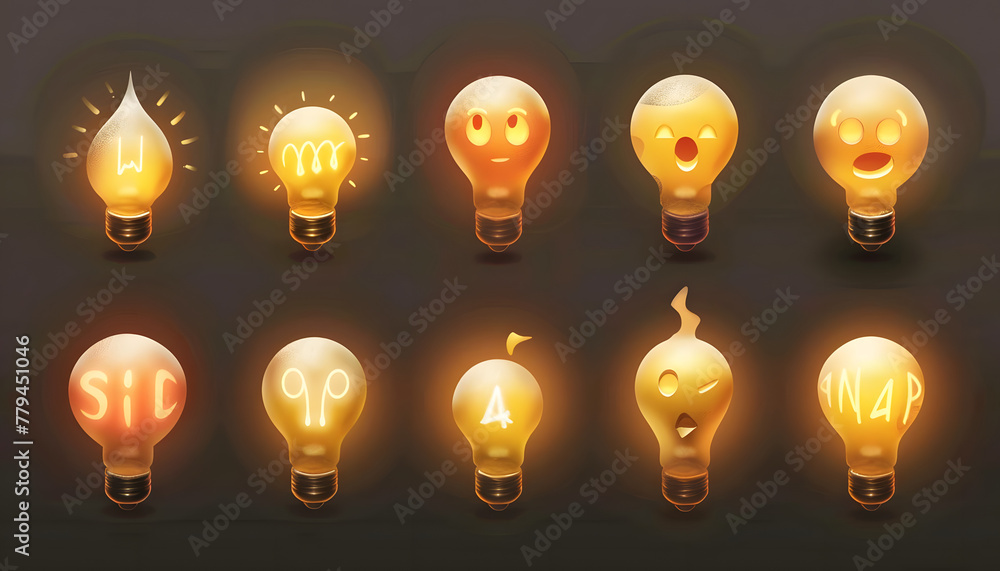 Imagine the light bulb emoji representing innovation and creativity in ...