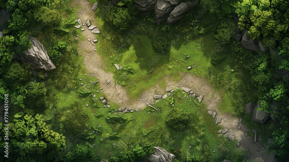 RPG battle map. Hobby roleplaying. AI generated. Fantasy battlefield ...