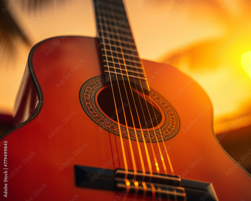 Strings of Warmth: A hyper-realistic render of a classical guitar ...