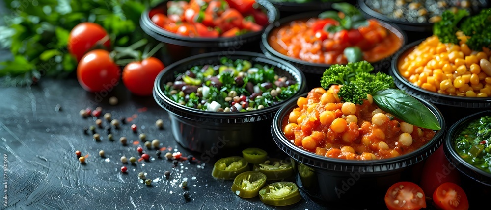 Healthy lunch box catering service with balanced meals for daily ...