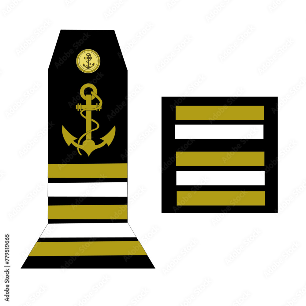 Galon de l'armée de la marine nationale française des officiers ...