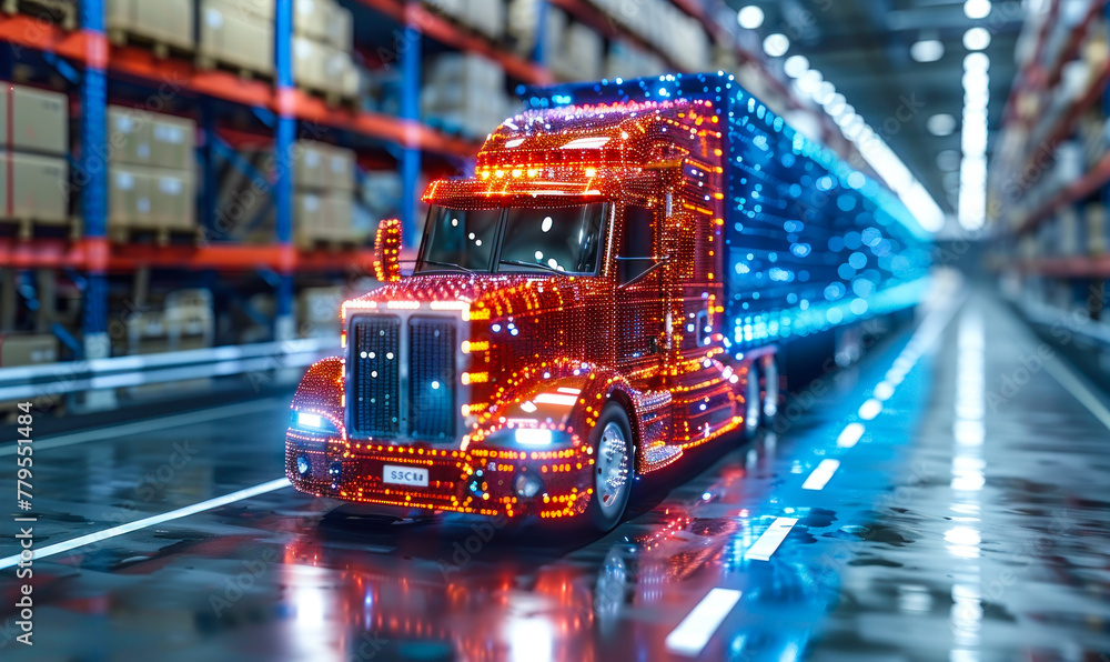 Supply Chain Management SCM concept representing integrated logistics ...