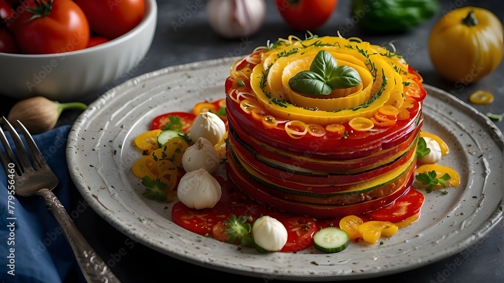 Create a stunning 8K ultra-realistic food photograph featuring ...