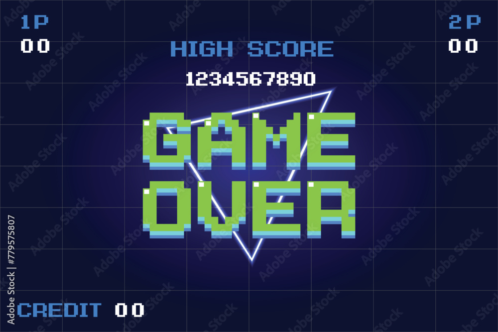 Game Over, Retro games for game assets in retro futuristic sci-fi ...