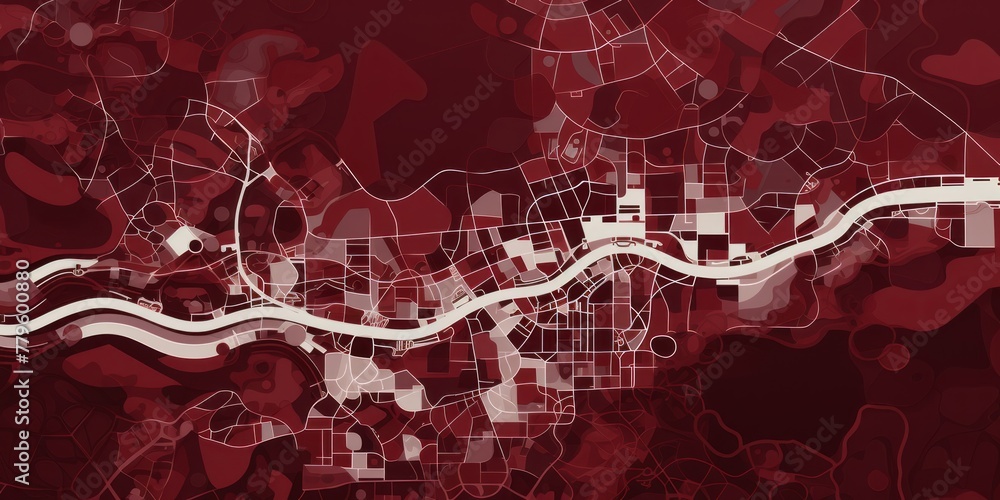 Maroon and white pattern with a Maroon background map lines sigths and ...