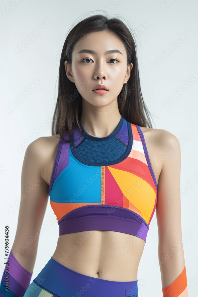 Full face no crop of a Pretty Young Korean Super Model in Sporty ...