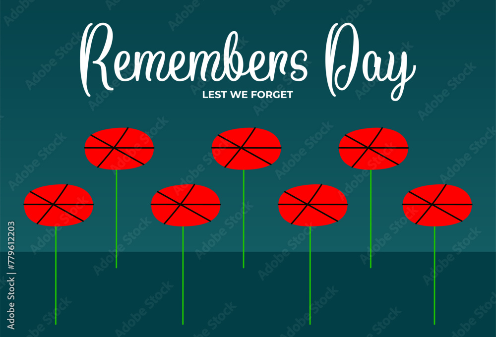 Remembrance day. Time of remembrance and reconciliation. Lest we forget ...