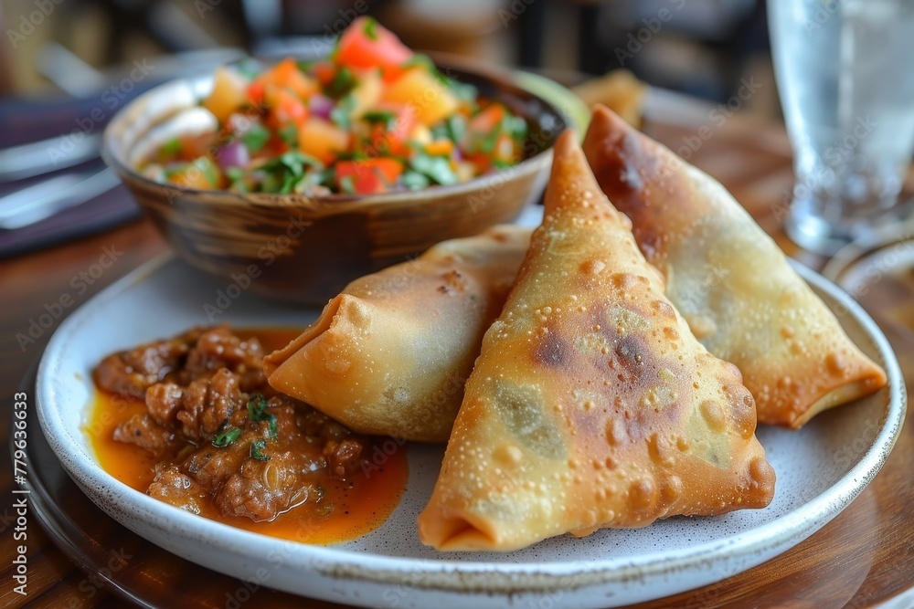 Kenyan cuisine including mandazi sausage samosa chapati delicious meals ...