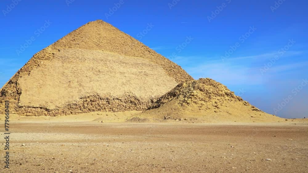 The Bent Pyramid is an ancient Egyptian pyramid located at the royal ...