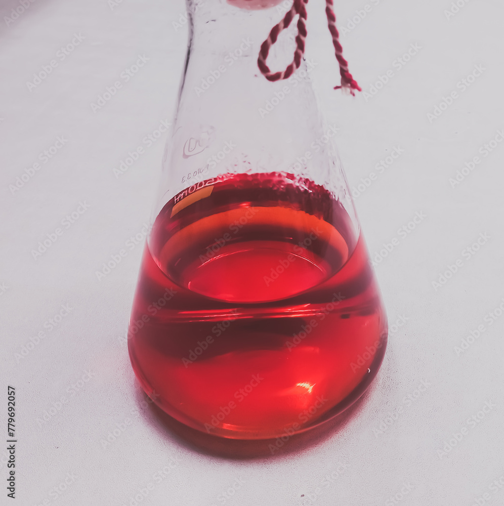 Biochemical test in microbiological liquid media. Blood agar plate ...