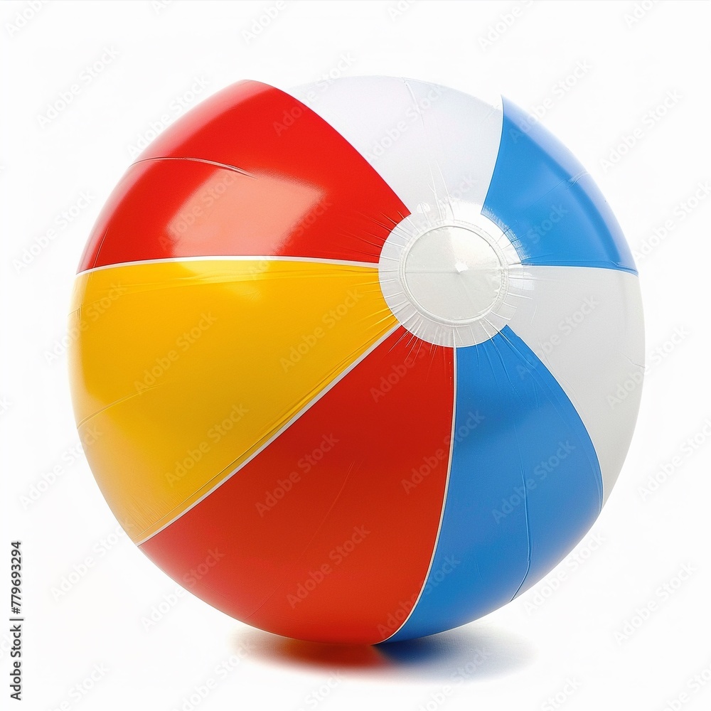 Beach ball clipart inflated and ready for play Stock Illustration ...