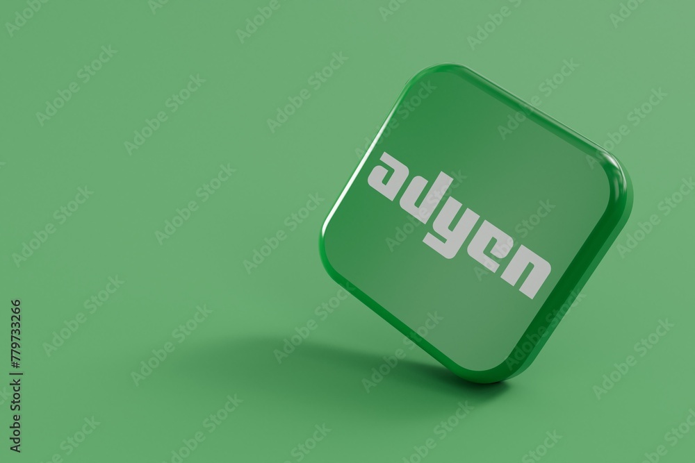LONDON, UK - April 2024: Adyen business payment service provider ...