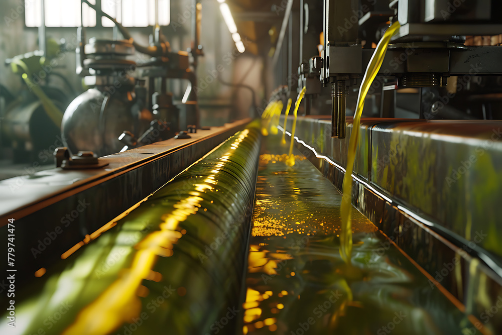 Traditional process of olive oil production, showcasing harvesting ...