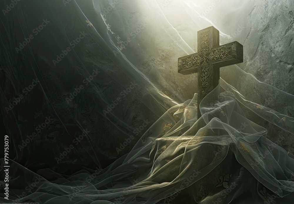 One of the main symbols of the Christian faith - the Cross. An ...