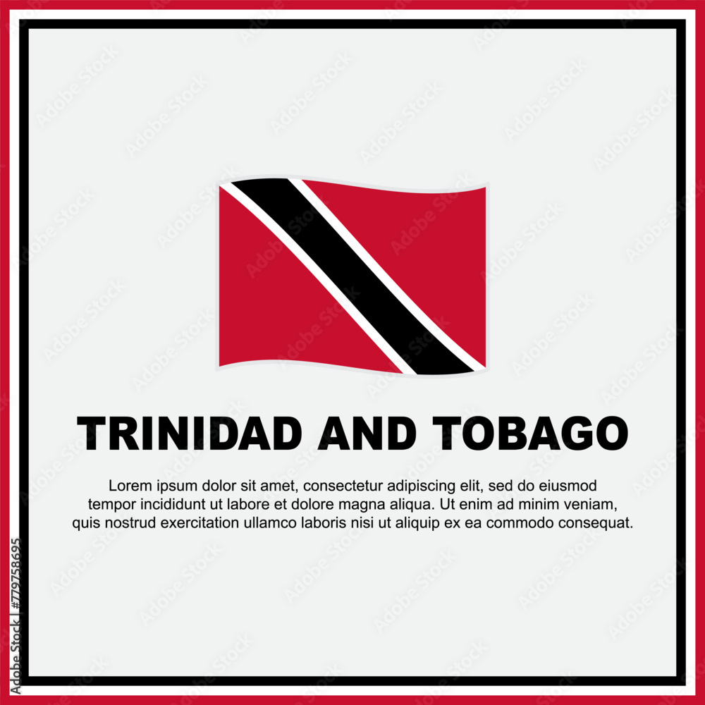 Trinidad And Tobago Flag Background Design Template. Trinidad And ...