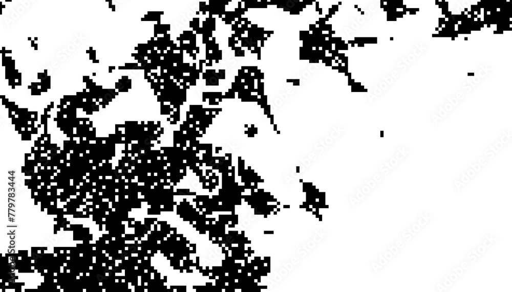 Abstract black pixelated overlay with a transparent background. Png ...