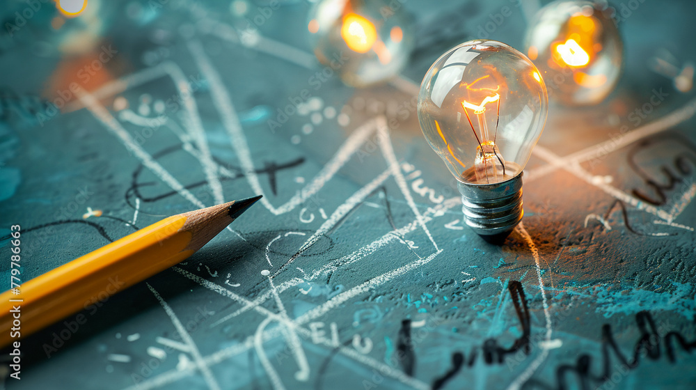 A pencil crossing off items on a brainstorming checklist, each tick ...