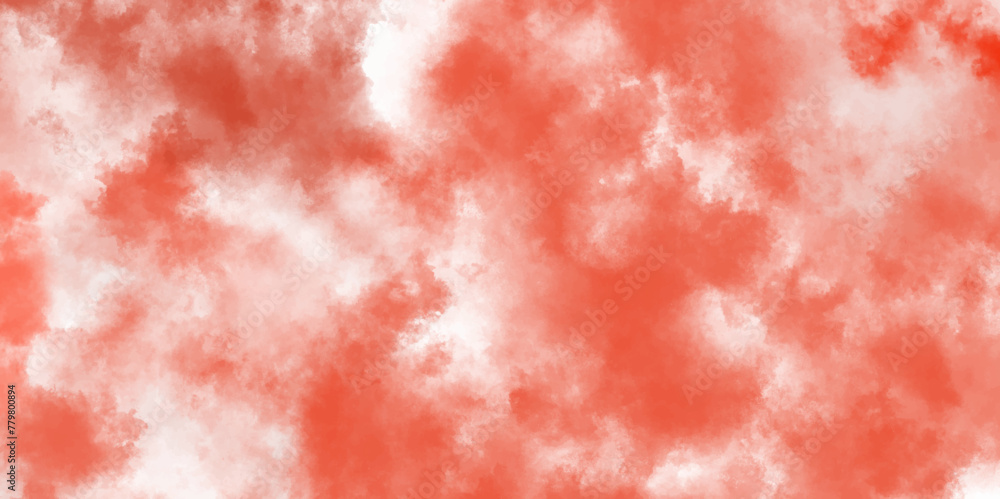 white abstract background with red Smoke effect with fog clouds ...