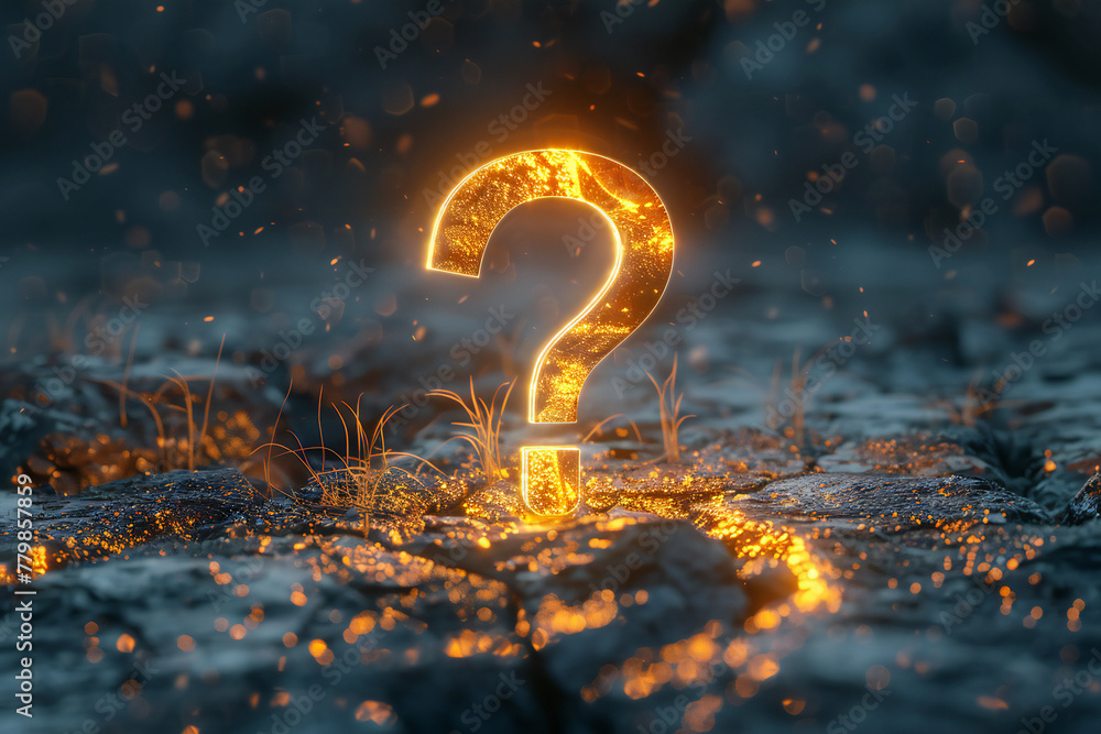 question mark, symbol of curiosity Stock Illustration | Adobe Stock