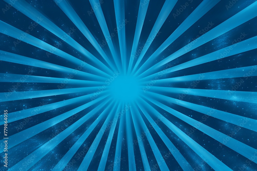 Rays of soft blue light eminating from the centre forming Stock ...