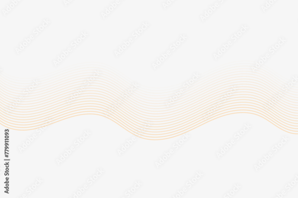 abstract wavy gold lines on transparent background Stock Vector | Adobe ...