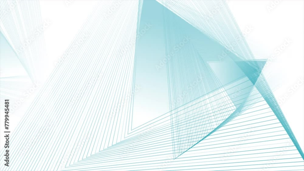 Bright blue triangular lines technology futuristic background. Seamless ...