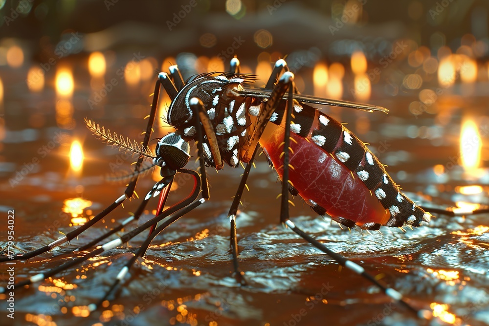 Fever poster anti-dengue banner to create awareness of how to prevent ...