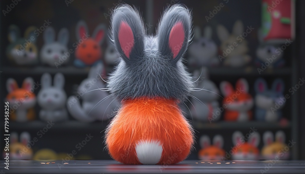 Concept art character of a simple fat cute funny kawaii fluffy cartoon ...