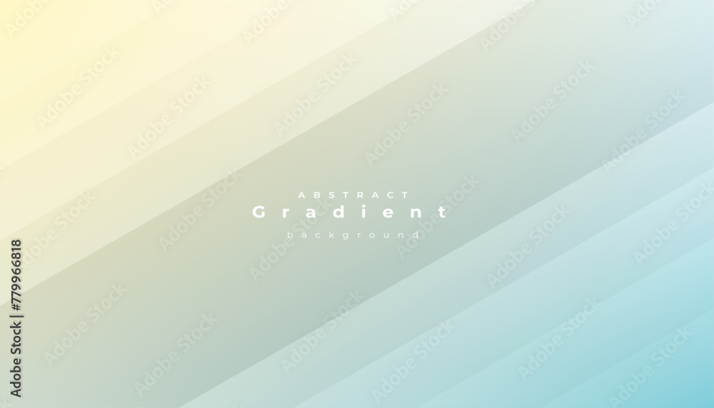 Beautiful Summer Gradient Background in Blue and Yellow - Vector Design ...