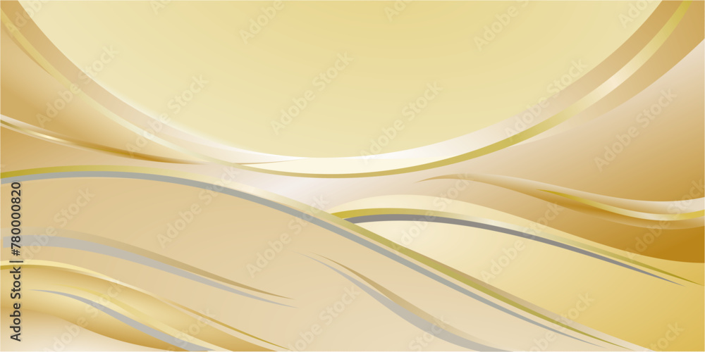 Golden curve line luxury background, Modern cover design. invitation ...