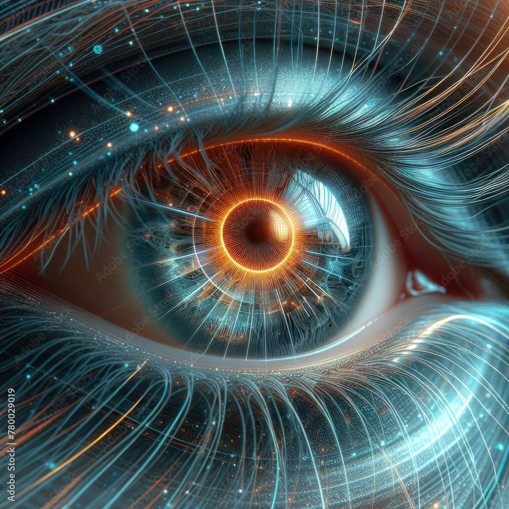 Magic eye. symbol of the universe, universe, sacred knowledge Stock ...