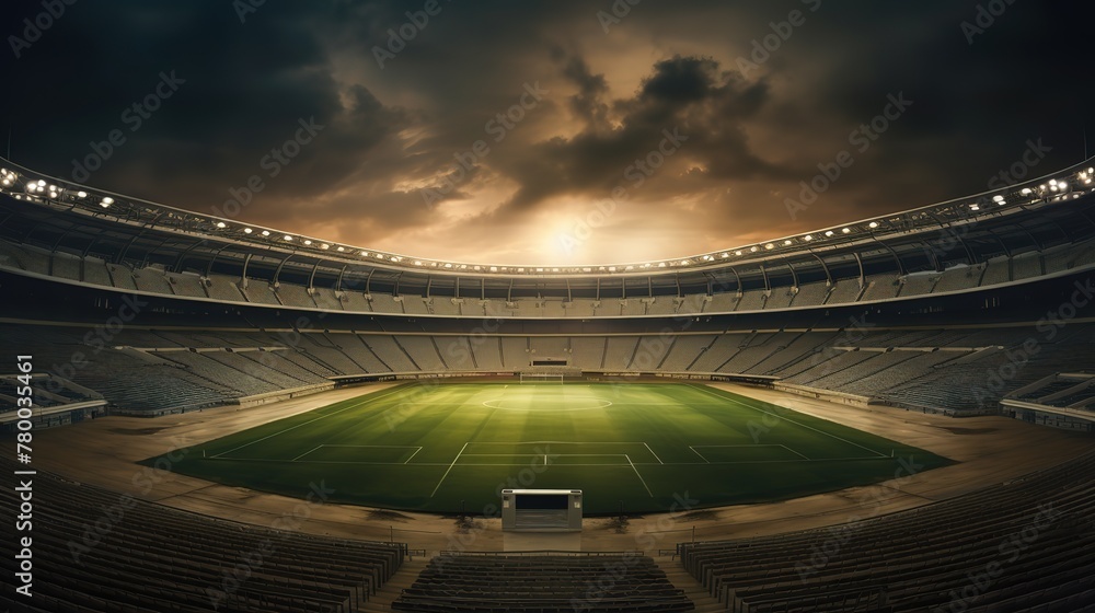Football field. Generative ai image. Stock Illustration | Adobe Stock
