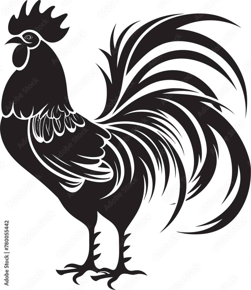 Flight Fleet: Vector Logo of Roster Chicken Graphics Clucking Clan ...