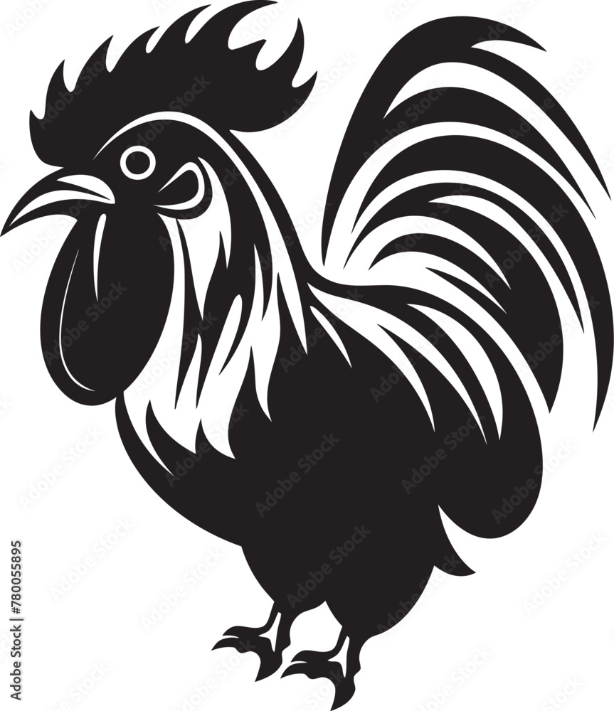 Cluck Crew: Iconic Roster Chicken Graphics Poultry Pack: Vector Icon of ...