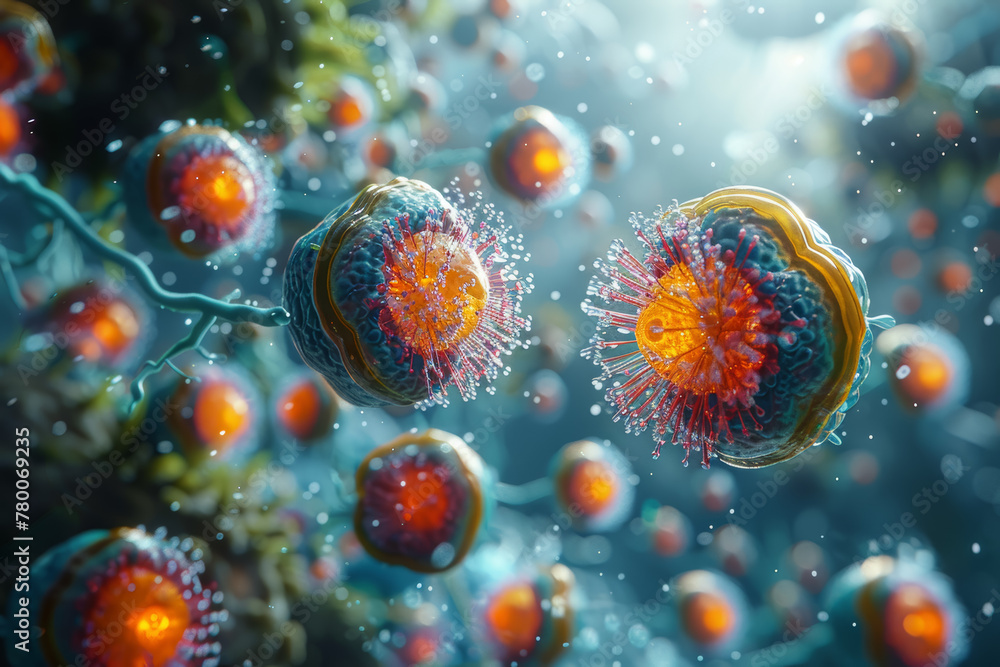 A graphic representation of the immune system's response to infection ...