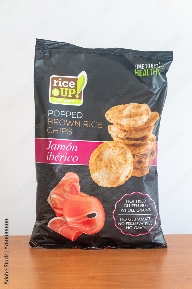 Pruszcz Gdanski, Poland - April 1, 2024: RiceUP, Brown Rice Chips ...